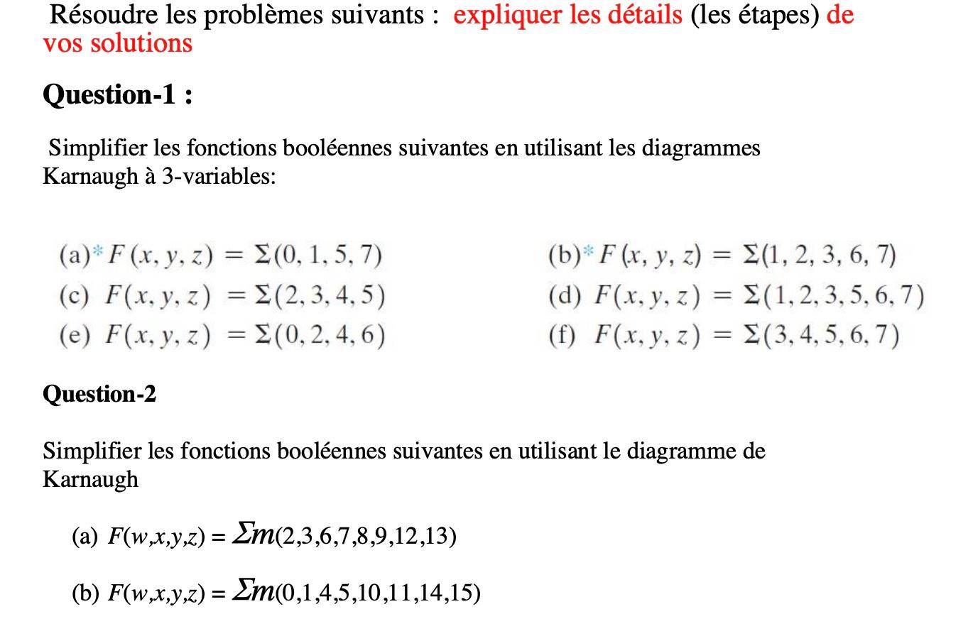 Solved Solve the following problems: explain the details | Chegg.com