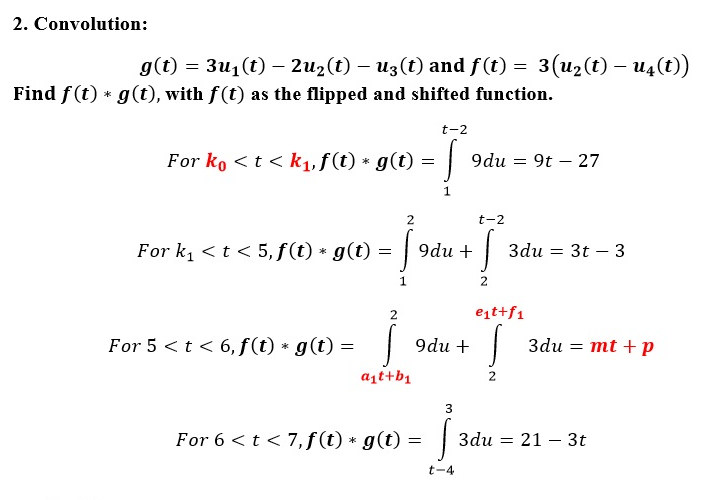 Solved 2. Convolution: g(t)=3u1(t)−2u2(t)−u3(t) and | Chegg.com