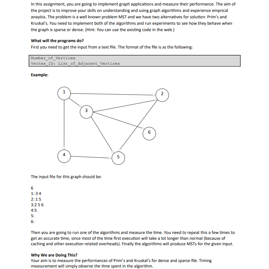 Solved In this assignment, you are going to implement graph | Chegg.com