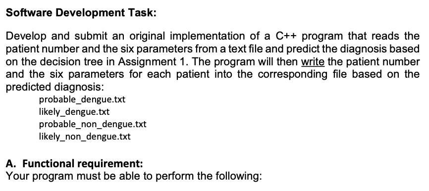 Solved Software Development Task Develop And Submit An