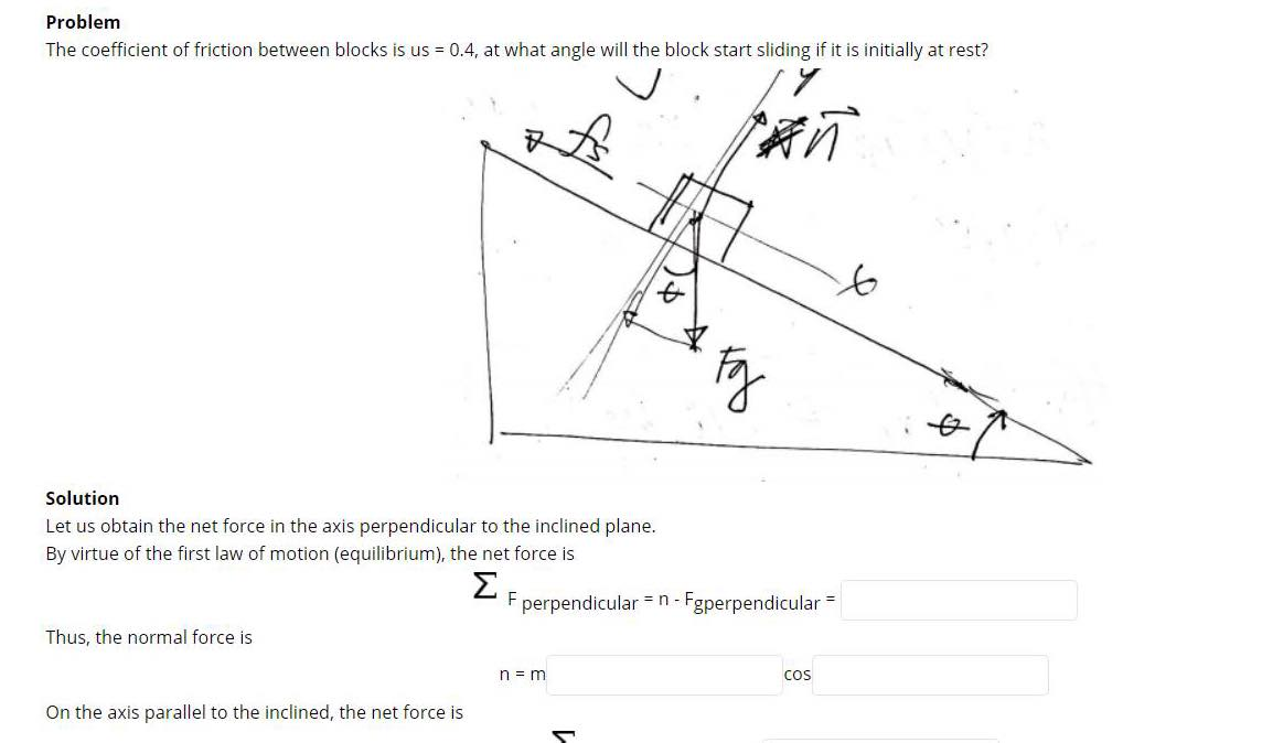 Solved Problem The coefficient of friction between blocks is | Chegg.com