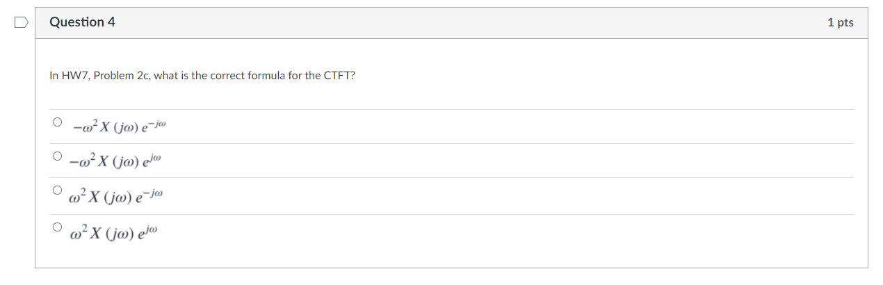 Solved X (jw). Then find the CTFT of Problem 2 (Using CTFT | Chegg.com