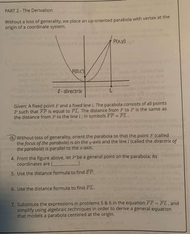 Solved PART 2 - The Derivation Without a loss of generality, | Chegg.com