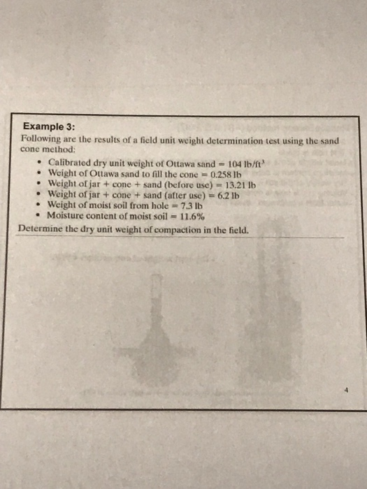 Solved Example 1: The maximum and minimum dry unit weights | Chegg.com