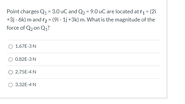 Solved Point charges Q1 = 3.0 uC and Q2 = 9.0 uC are located | Chegg.com