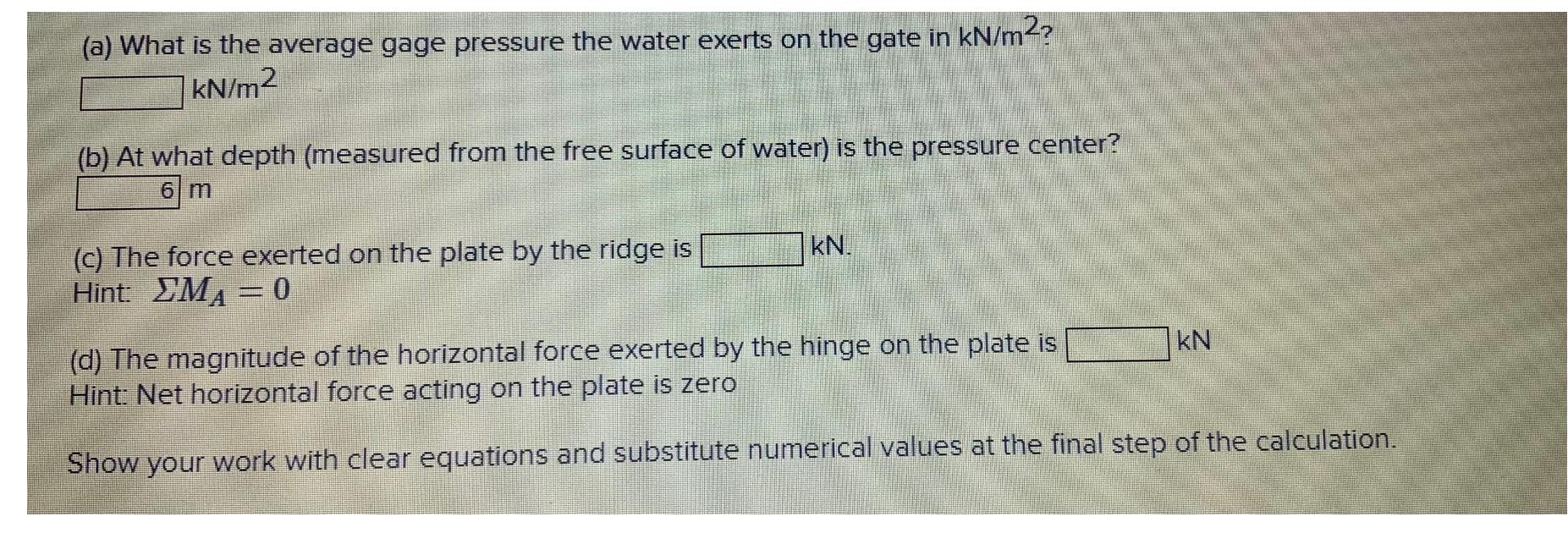 Solved A 9m high, 10m wide rectangular plate blocks the end | Chegg.com