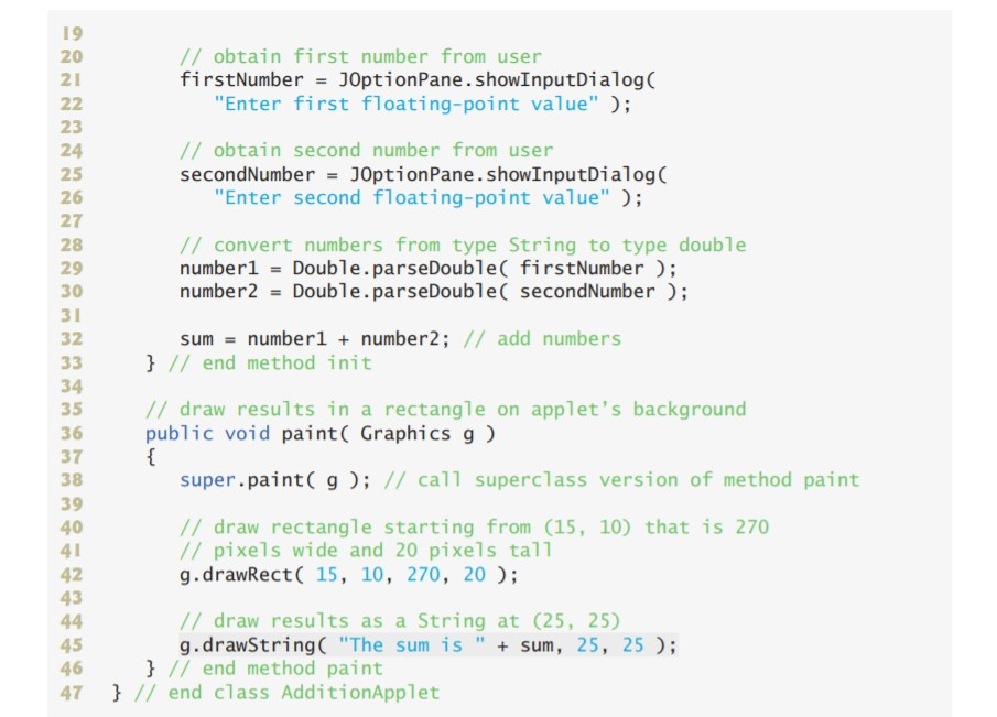  Solved Write Applet Inputs Three Floating Point Numbers User 