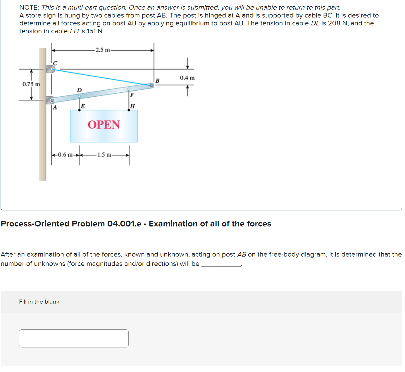 Solved Process-Oriented Problem 04.001.e - ﻿Examination of | Chegg.com