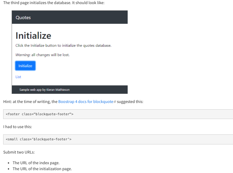 Make an app that shows quotes like this: Use html, | Chegg.com
