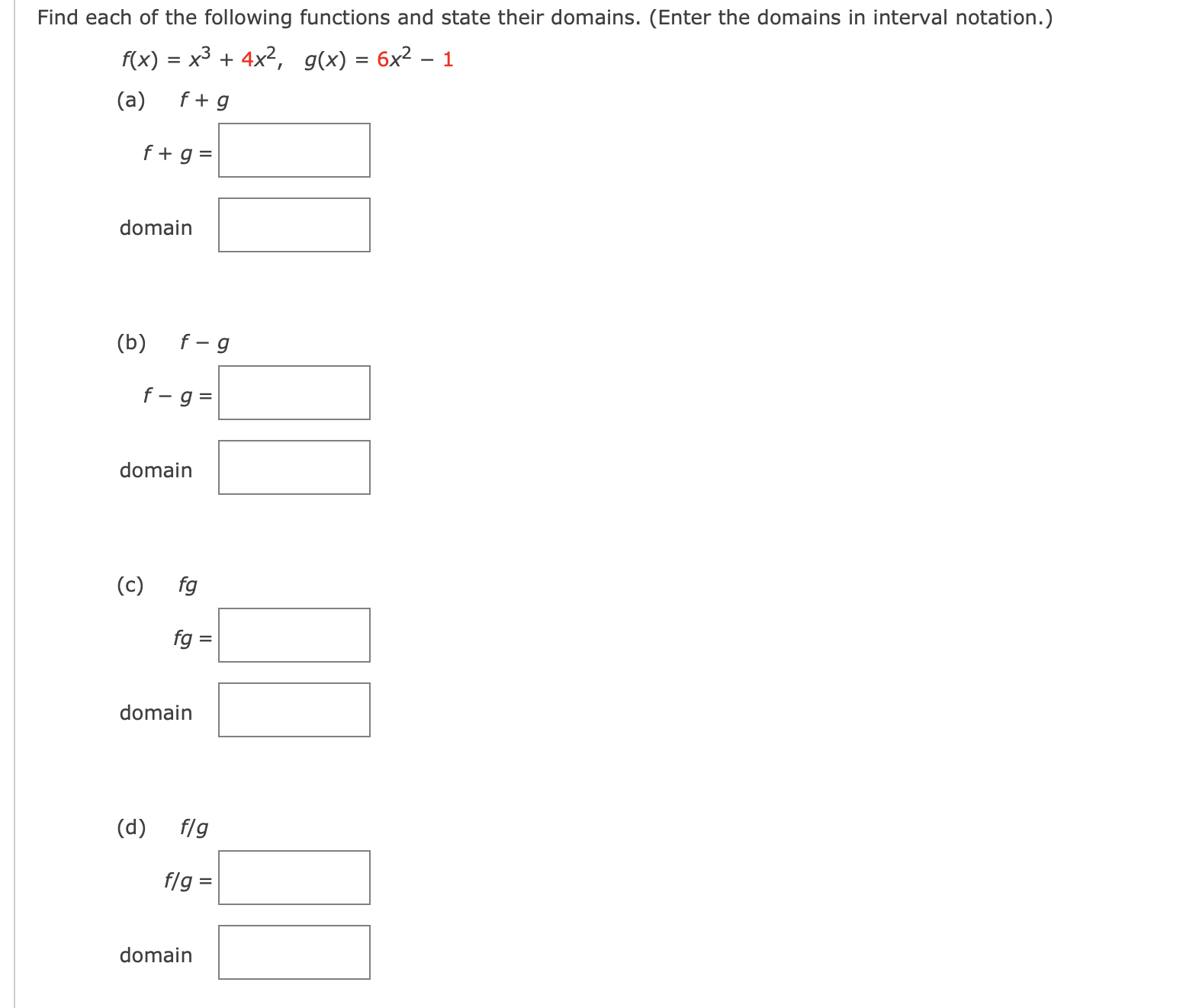 Solved Find each of the following functions and state their | Chegg.com