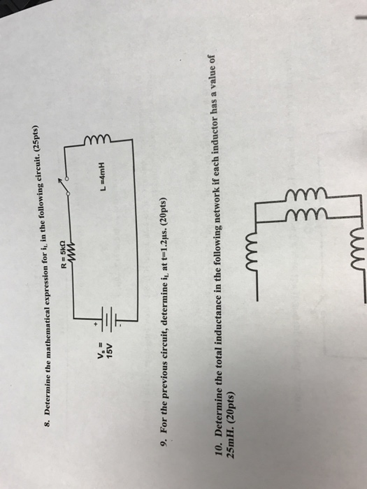 Solved Determine the mathematical expression for i_L in the | Chegg.com