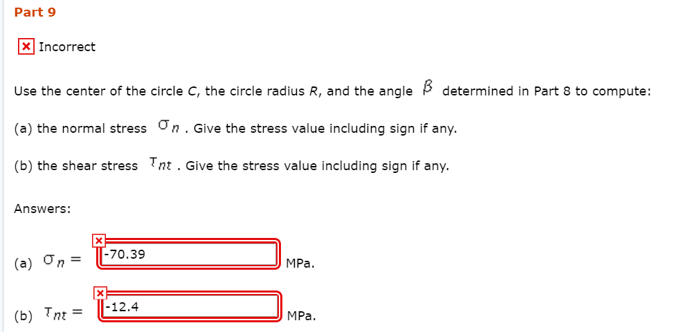 Solved Part 1 Correct Consider a point in a structural | Chegg.com