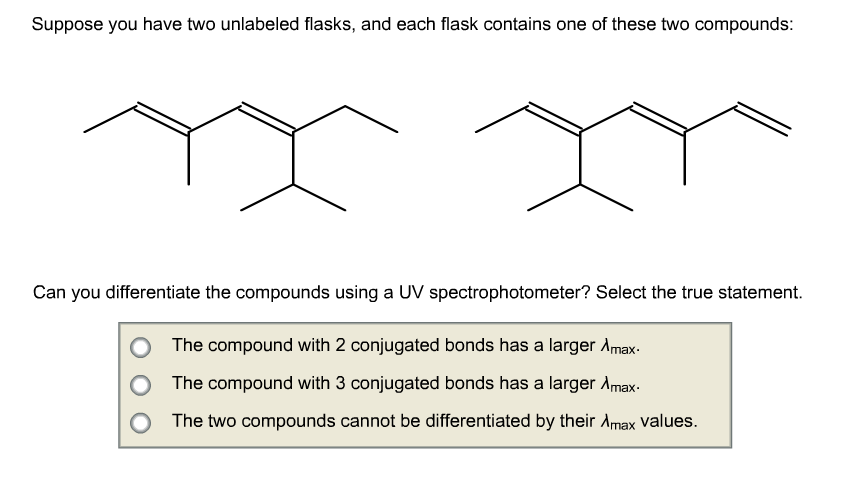 Solved Suppose you have two unlabeled flasks, and each flask | Chegg.com