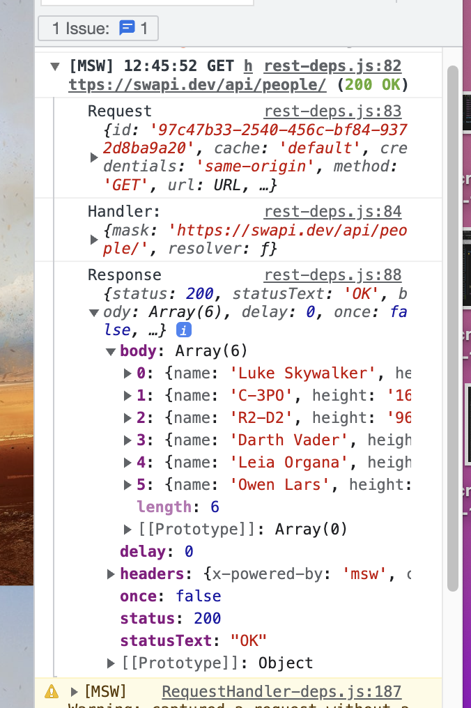 Solved how can I get info (characters data from handlers.js) | Chegg.com