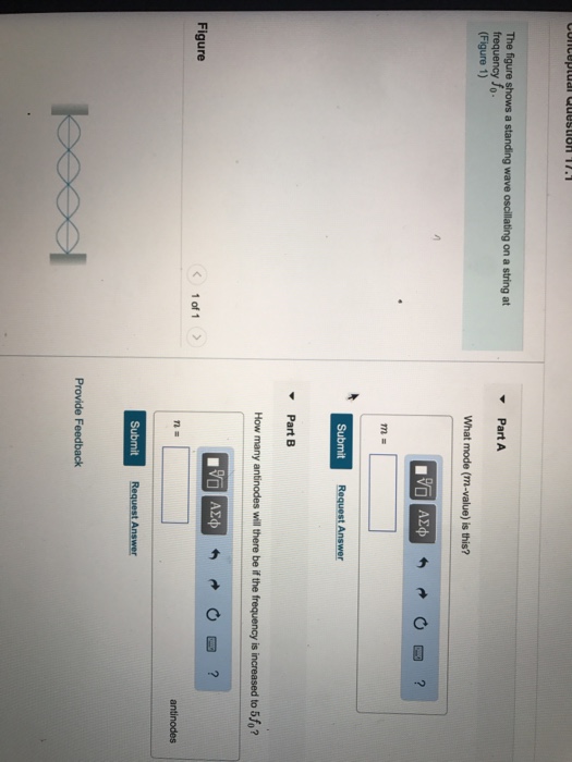 Solved The figure shows a standing wave oscillating on a | Chegg.com
