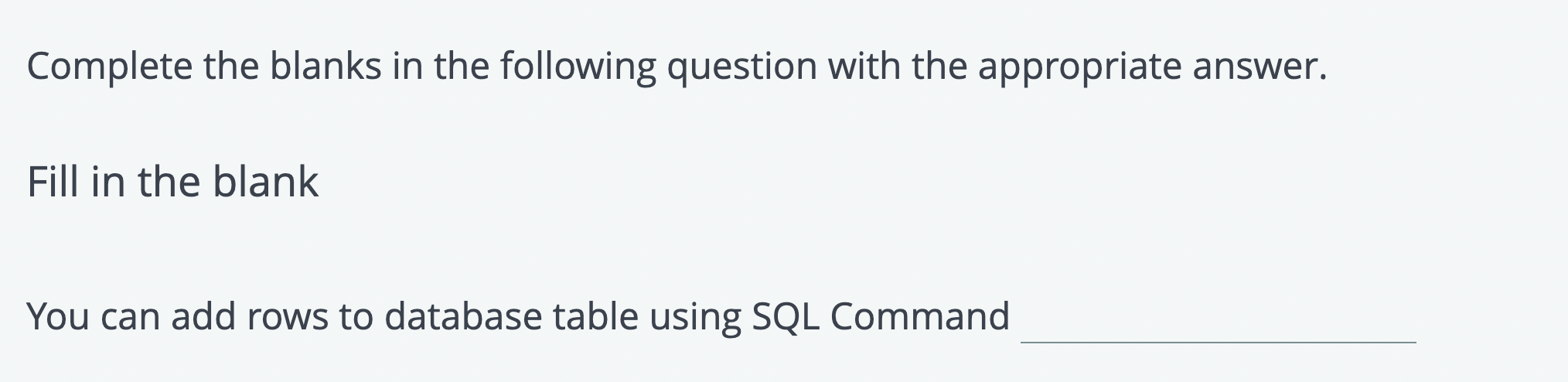 Solved Complete the blanks in the following question with | Chegg.com
