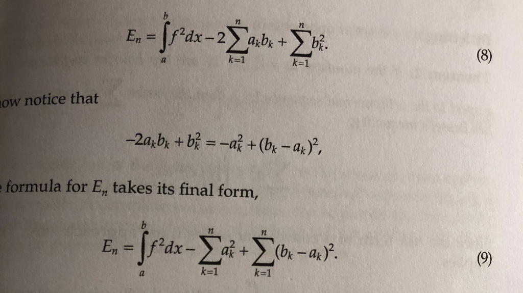 Solved Please solve #3 with these given formulas (8) & (9). | Chegg.com