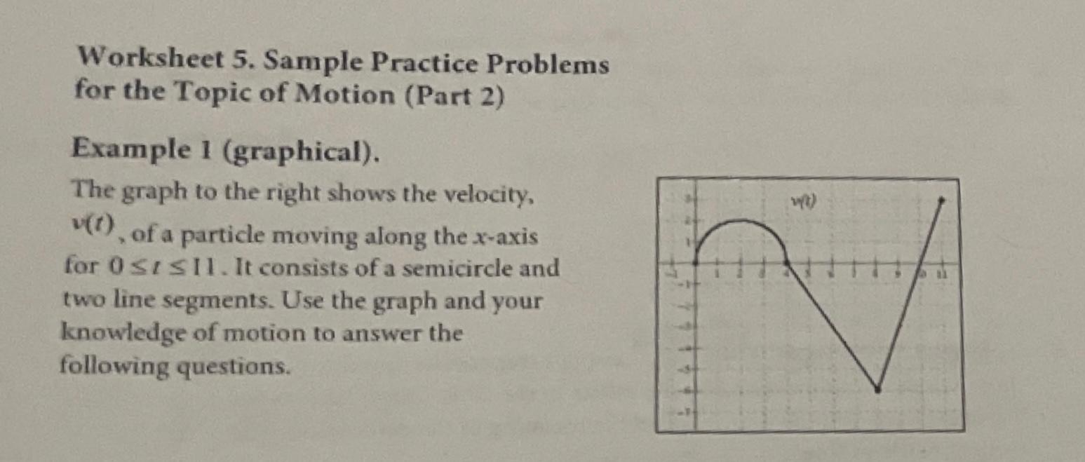 Solved Worksheet 5. Sample Practice Problems for the Topic | Chegg.com