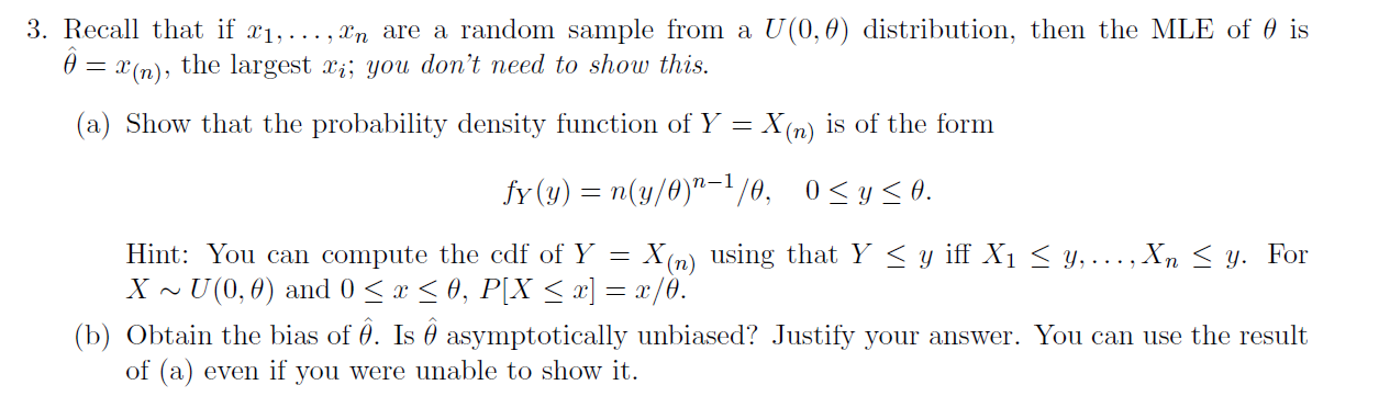 Solved Recall that if x1,…,xn are a random sample from a | Chegg.com