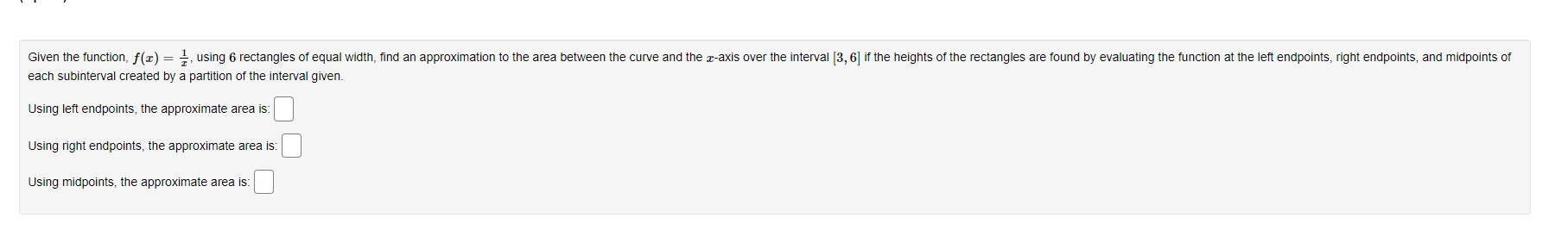 Solved each subinterval created by a partition of the | Chegg.com