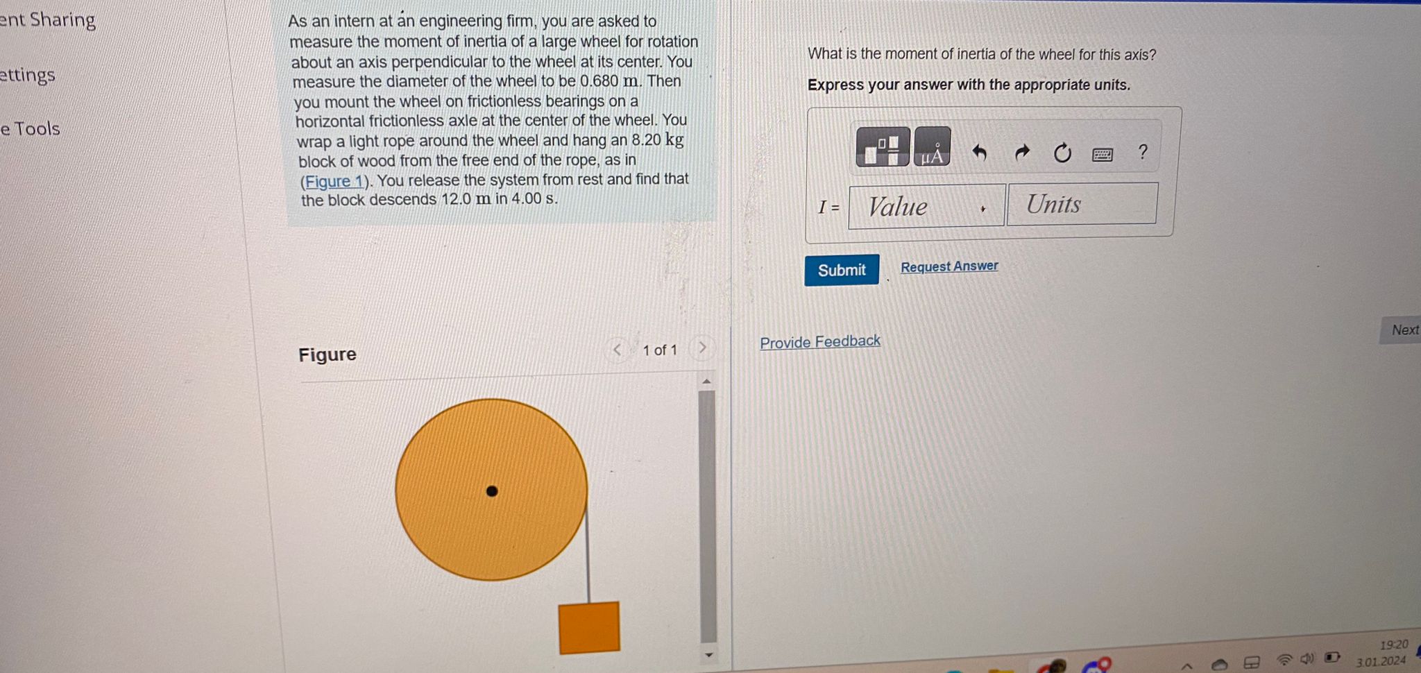 Solved As an intern at an engineering firm, you are asked | Chegg.com