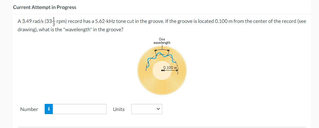 Solved Current Attempt in ProgressA 3.49rads(3313rpm) | Chegg.com