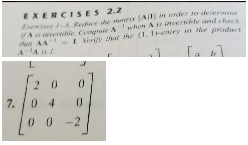 Solved EXERCISES 2.2 AI in order to determine Exercises 1-& | Chegg.com