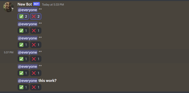 I created a discord bot an I'm trying to make a poll | Chegg.com