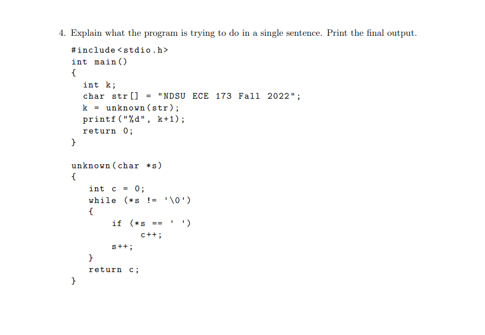4 Explain What The Program Is Trying To Do In A 