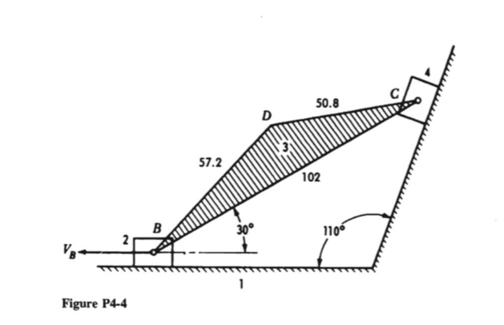 Solved (a) Construct the acceleration polygon for Fig. P4-4. | Chegg.com
