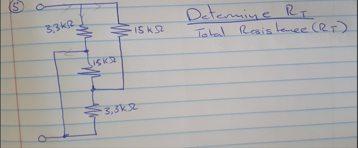 Solved Determine RT Total Resistenee (RT) | Chegg.com