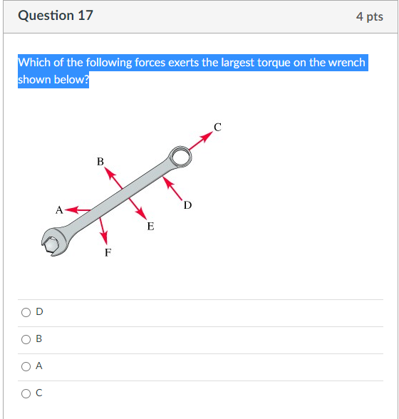Solved Which of the following forces exerts the largest | Chegg.com
