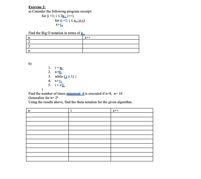 Solved Exercise 2: a) Consider the following program | Chegg.com Solved Exercise 2: a) Consider the following program | Chegg.com