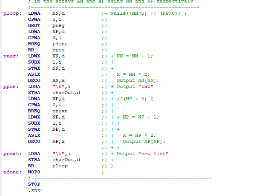 Solved Above is a program in PEP that reads pairs of | Chegg.com
