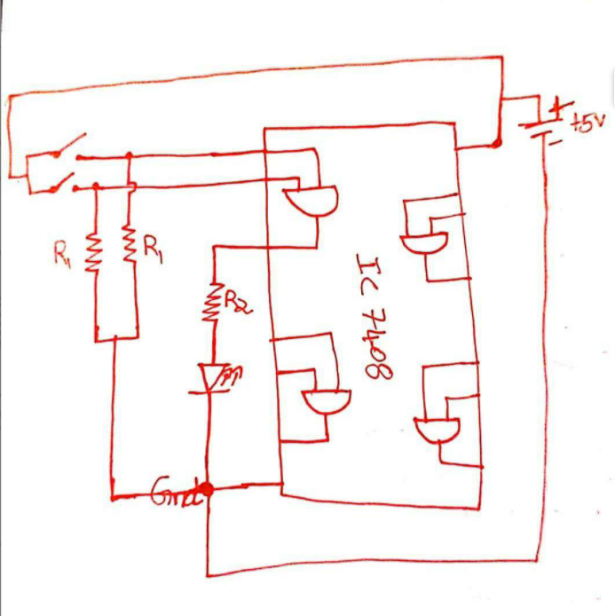 Using the following wiring diagram for the 7408 IC as | Chegg.com