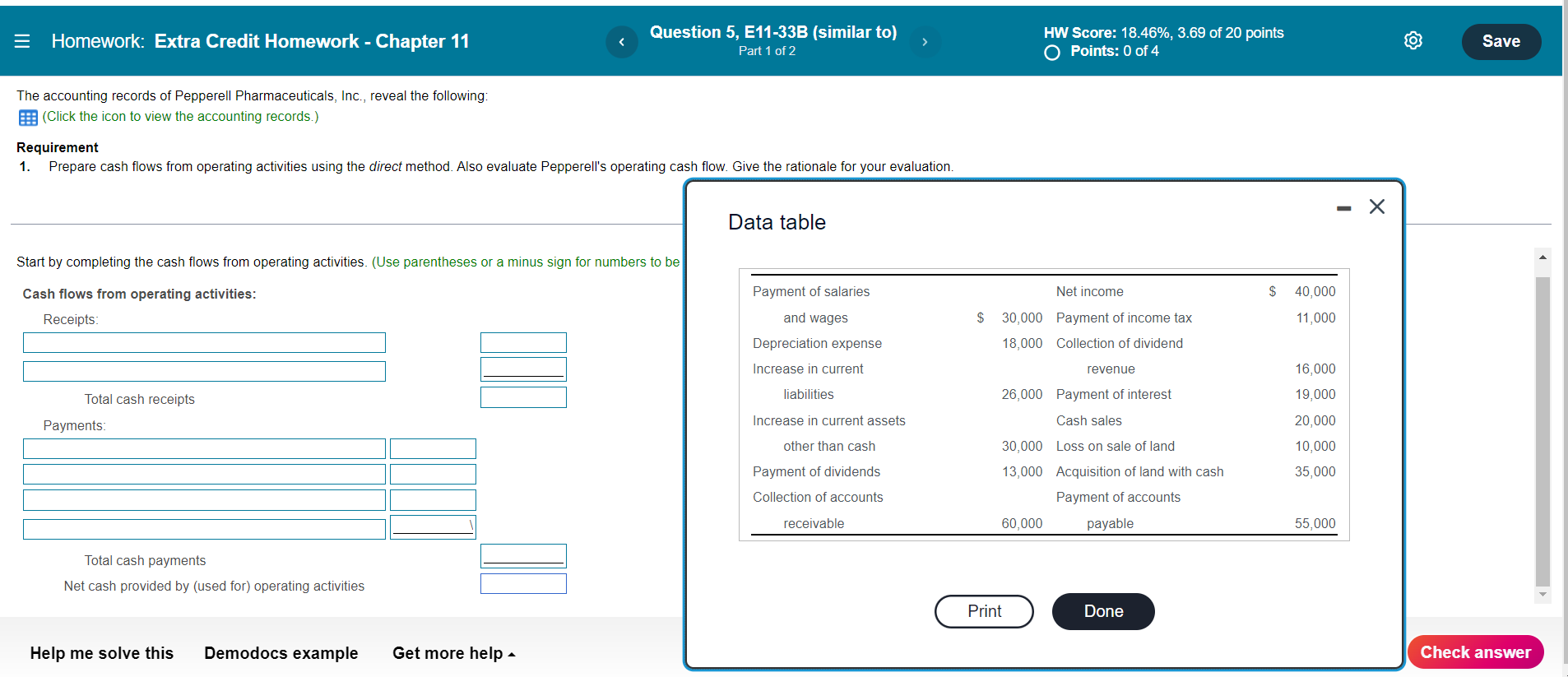 Solved = Homework: Extra Credit Homework - Chapter 11 | Chegg.com