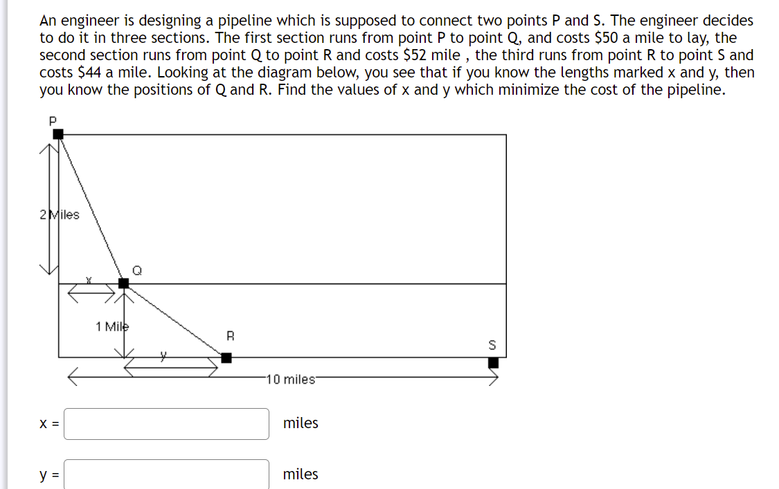 [Solved]: An engineer is designing a pipeline which is sup