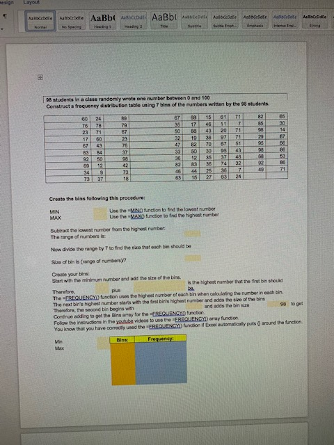 Solved sign Layout Construct a frequency distribution table | Chegg.com