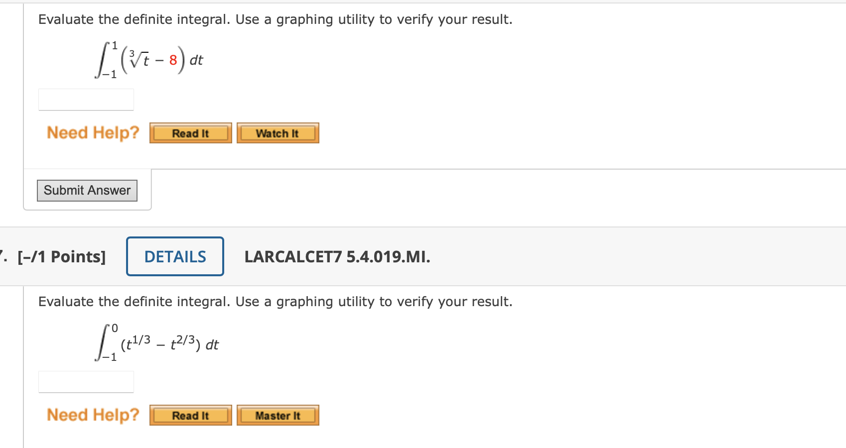 Solved Evaluate the definite integral. Use a graphing | Chegg.com