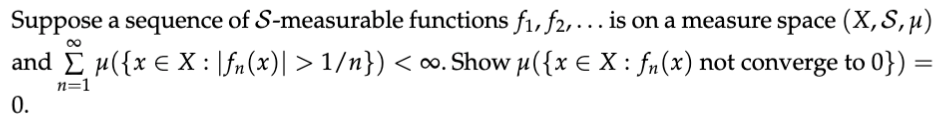 Solved Suppose A Sequence Of S Measurable Functions F1 F2 …