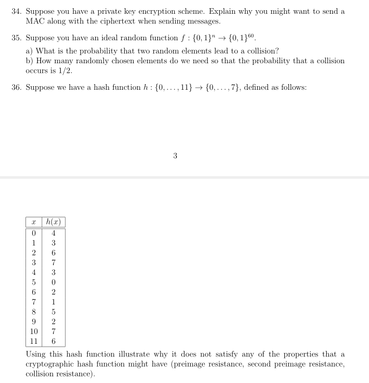 Solved 34. Suppose you have a private key encryption scheme. | Chegg.com