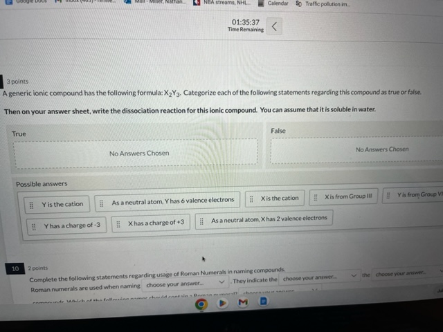 Solved 3 points A generic ionic compound has the following | Chegg.com