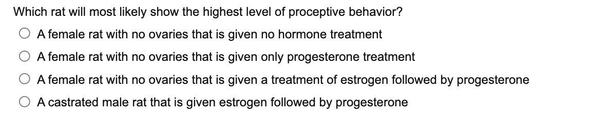 Solved Which rat will most likely show the highest level of | Chegg.com