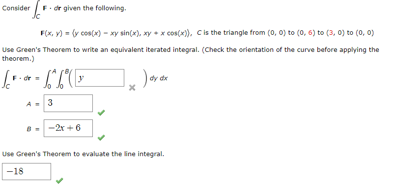 Solved Consider ∫CF⋅dr given the following. | Chegg.com