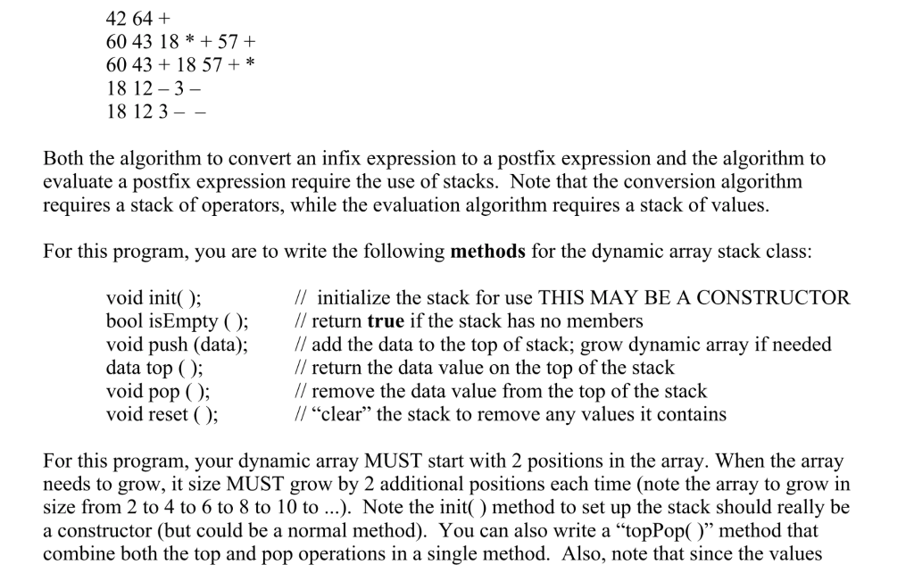 Infix Expression Evaluator Writ A C Program That