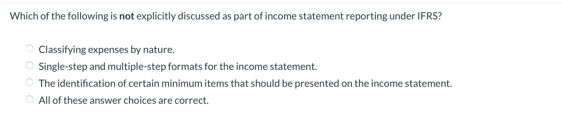 Solved Which of the following is not explicitly discussed as | Chegg.com