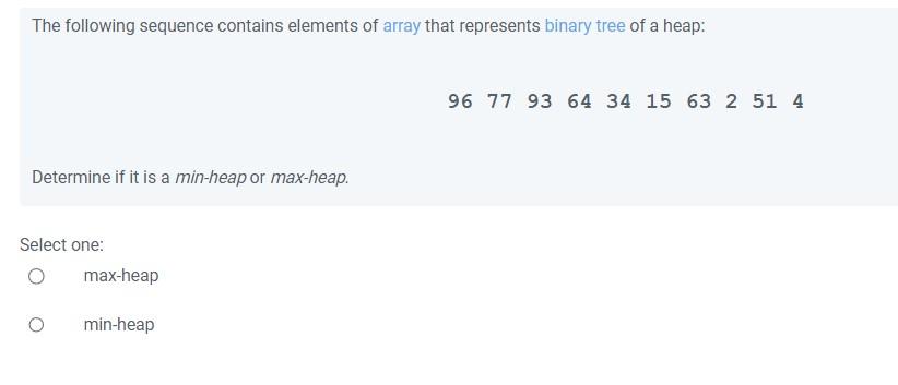 Solved Suppose a heap is represented by the following array | Chegg.com