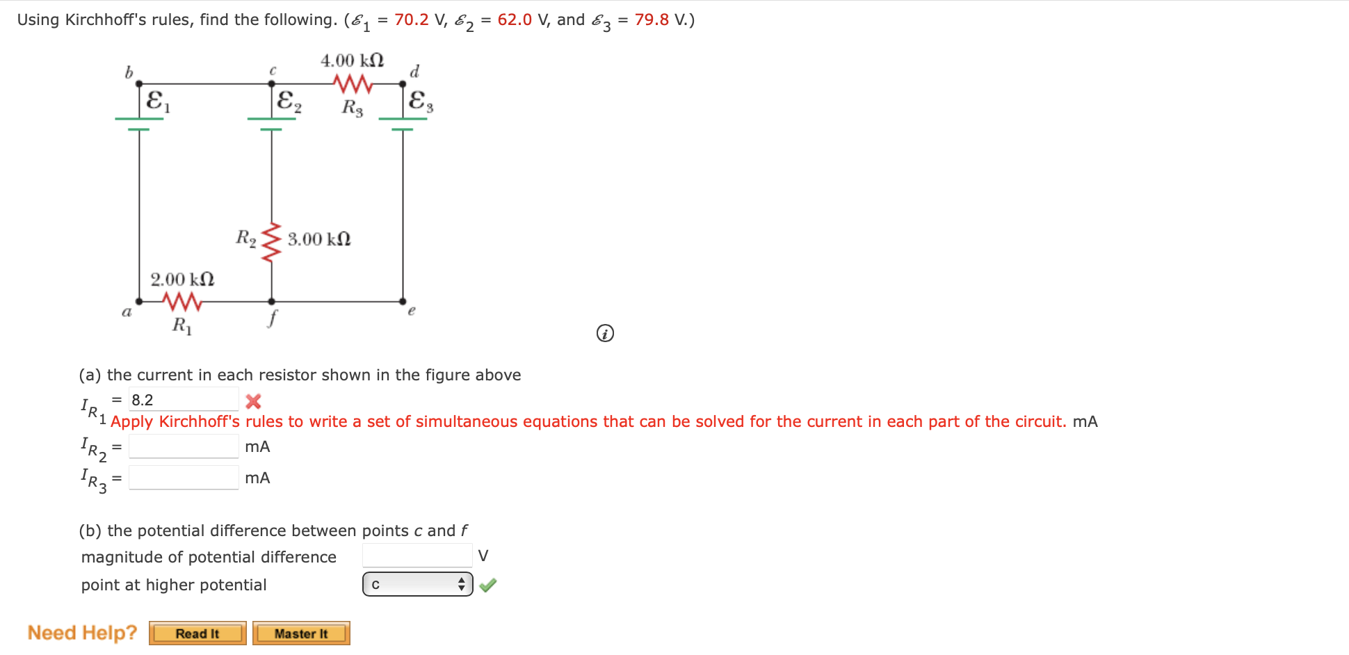 Solved Using Kirchhoff's rules, find the following. ( | Chegg.com Solved Using Kirchhoff's rules, find the following. ( | Chegg.com