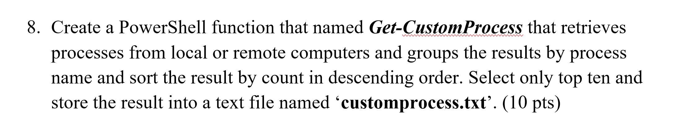 Solved Create A Powershell Function That Named 8610