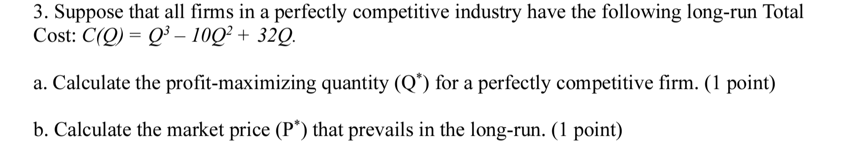 Solved Suppose that all firms in a perfectly competitive | Chegg.com